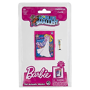 World's Smallest Barbie Fashion Case, Miniature, Includes 1 case and 2 Micro Figures, Styles Selected at Random