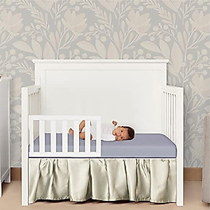 Dream On Me Snuggles Extra Firm Fiber Portable and Mini Crib Mattress in Periwinkle, Greenguard Gold Certified, Soft Breathable Mesh Cover, Lightweight Baby Mattresses for Cribs