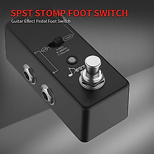 DaierTek 13pcs SPST Momentary Soft Touch Foot Switch Normally Open 2 PIN Stomp Box Push Button Footswitch for Guitar Effect Pedal