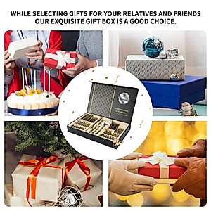 NAMUPIE 24-Piece Stainless Steel Flatware Silverware Set with Premium Gift Box Service for 6, Superior Cutlery Set Suitable for Family Party Includes 6 Knifes/ 6 Forks/ 6 Spoons/ 6 Teaspoons