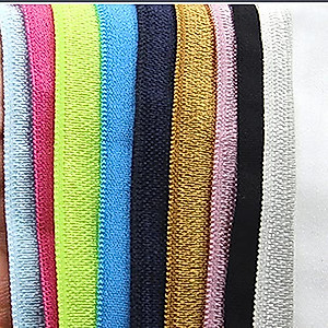 Sewing Ribbon, 5 Yards 15mm Elastic Band Multicolor Fold Over Spandex Elastic Ribbon for Sewing Lace Trim Waist Band Garment Accessory (Color : Red)