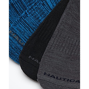 Nautica Men's Low Cut Socks - 8 Pack Comfort Cushioned Athletic Ankle Socks for Men - Casual Men's Sports Socks, Size 6-12.5, Blue (12pk)