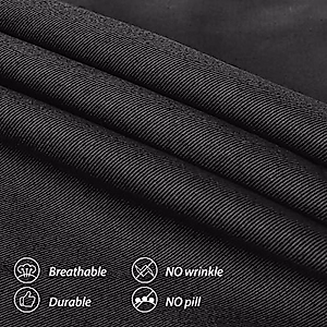 ROTANET Extra Large Aprons for Men Adjustable Bib Aprons with pocket Cooking Kitchen Bbq Grilling Big Apron for Women Chef Water & Oil Resistant Black