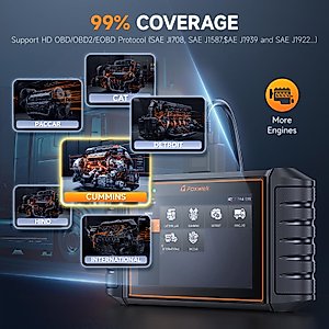 FOXWELL HD500 Heavy Duty Truck Scanner with DPF Regen/Injector Cutoff/Limit Setting + FOXWELL NT630 Plus OBD2 Scanner with ABS and SRS