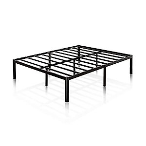 ZINUS Van 16 Inch Metal Platform Bed Frame / Steel Slat Support / No Box Spring Needed / Easy Assembly, King