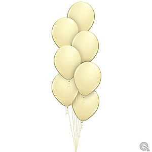 Qualatex 11" Ivory Silk Balloons (100ct) by Pioneer Balloon Company