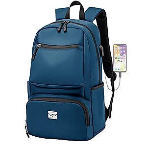 SMITH SURSEE Travel Laptop Backpack 15.6 Inch Business Anti Theft Slim Durable Laptops Backpack with USB Charging Port Water Resistant College School Computer Bag Gifts for Men & Women