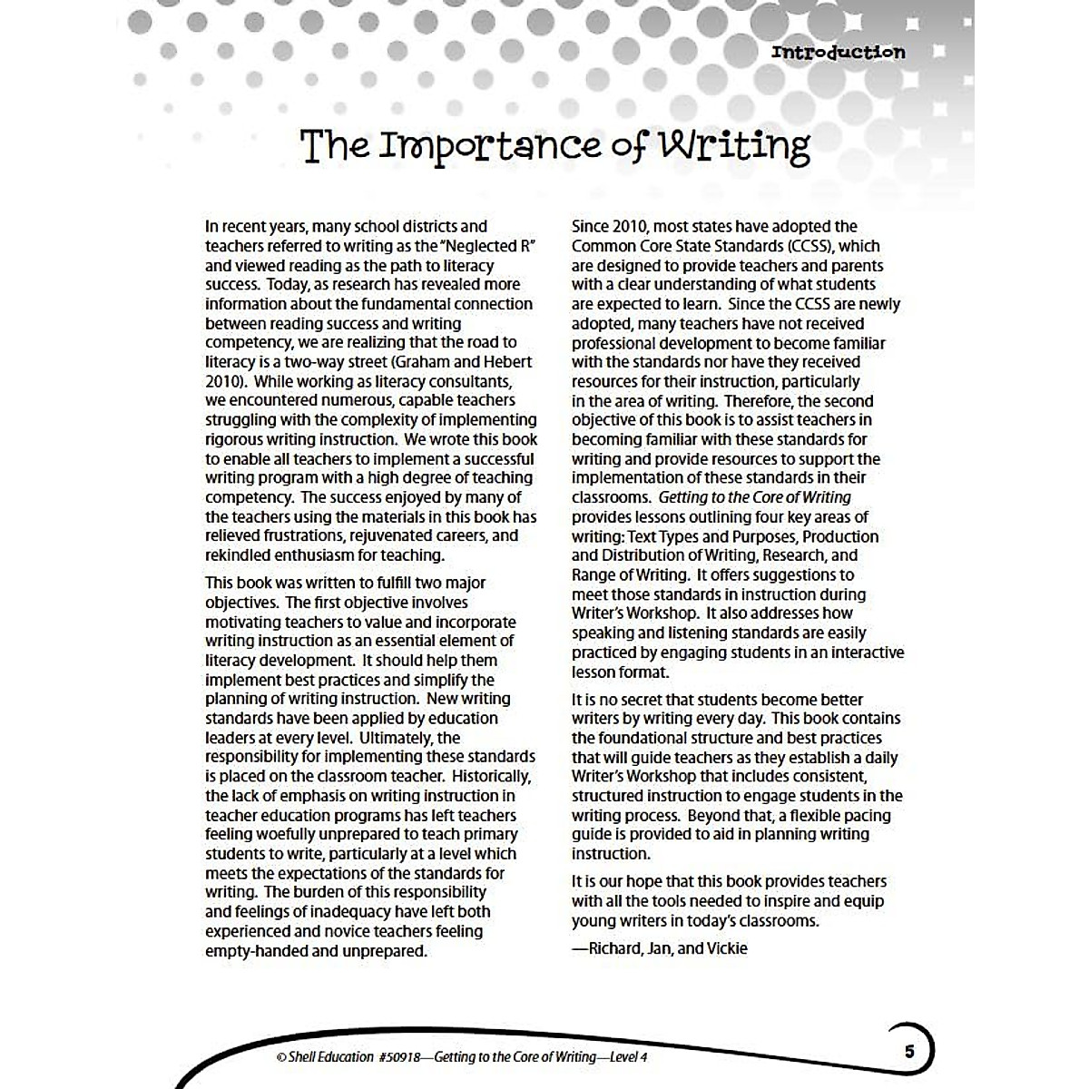 Getting to the Core of Writing: Essential Lessons for Every Fourth Grade Student