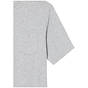 Amazon Essentials Men's Regular-Fit Short-Sleeve Crewneck Pocket T-Shirt, Pack of 2, Grey Heather, XX-Large