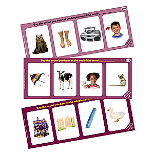 Super Duper Publications | Phonological Awareness Skill Strips® Photo Flash Cards | Educational Learning Resource for Children | Skills to Learn to Read | Activities for Auditory Processing Disorders