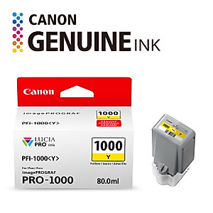 Canon 0549C002 CanonInk Lucia PRO PFI-1000 Yellow Individual Ink Tank