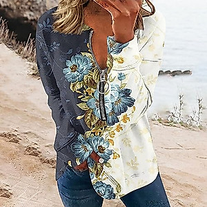 GIANTHONG Sweaters for Women Long Sleeve Sports Clothing for Women Gifts for 18 Year Old Girl White Top Women Plus Size July 4th Shirts for Girls Custom Fathers Day Shirts（3-White,XX-Large）