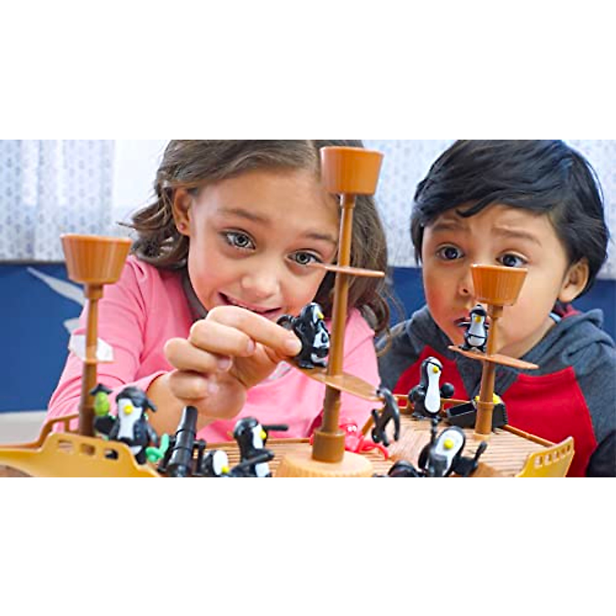 PlayMonster Don't Rock The Boat -- Children's Game -- Balance Yer Mateys or Overboard Ye Go! -- For ages 5+ -- 2-4 Players