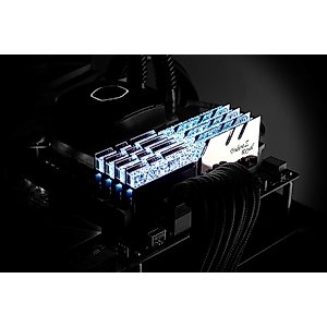 G.SKILL Trident Z Royal Series (Intel XMP) DDR4 RAM 64GB (2x32GB) 3600MT/s CL18-22-22-42 1.35V Desktop Computer Memory UDIMM - Silver (F4-3600C18D-64GTRS)