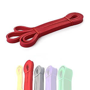 Pull Up Assistance Bands, Resistance Bands for Working Out, Stretch Bands for Exercise, Booty Bands for Women, Strength Training Workout Bands, Red