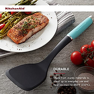 KitchenAid Gourmet Large Solid Turner, one size, Matte Aqua Sky