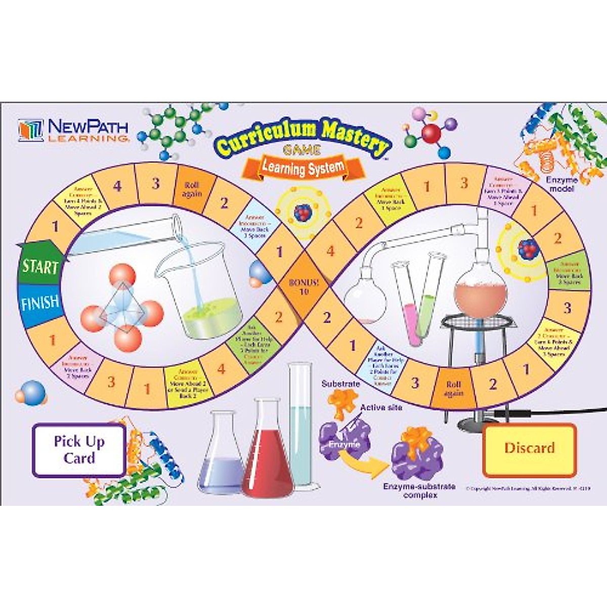 NewPath Learning-24-6009 Middle School Physical Science Curriculum Mastery Game, Grade 5-9, Class Pack