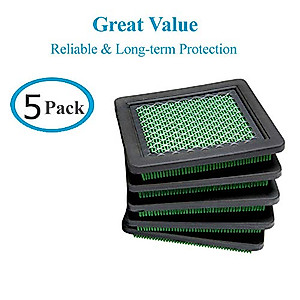 HEYZLASS 5Pack 17211-zl8-023 Air Filter, Compatible with Honda gc160 gcv160 gc190 gcv190 Engine Element and More, Lawn Mower Air Cleaner