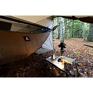 OneTigris Hideout Hammock Underquilt, Full Length Lightweight 4 Season Hammock Gear Underquilt for Hammock Camping Hiking Backpacking Travel Beach Backyard Patio Portable, Coyote Brown