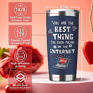 UrJKJV Gift for Boyfriend - 20 OZ Boyfriend Tumbler from Girlfriend, Father's Day Gift for Boyfriend, Birthday Gifts for Men, Christmas Gifts for Him, Valentines Gift for Boyfriend, Husband