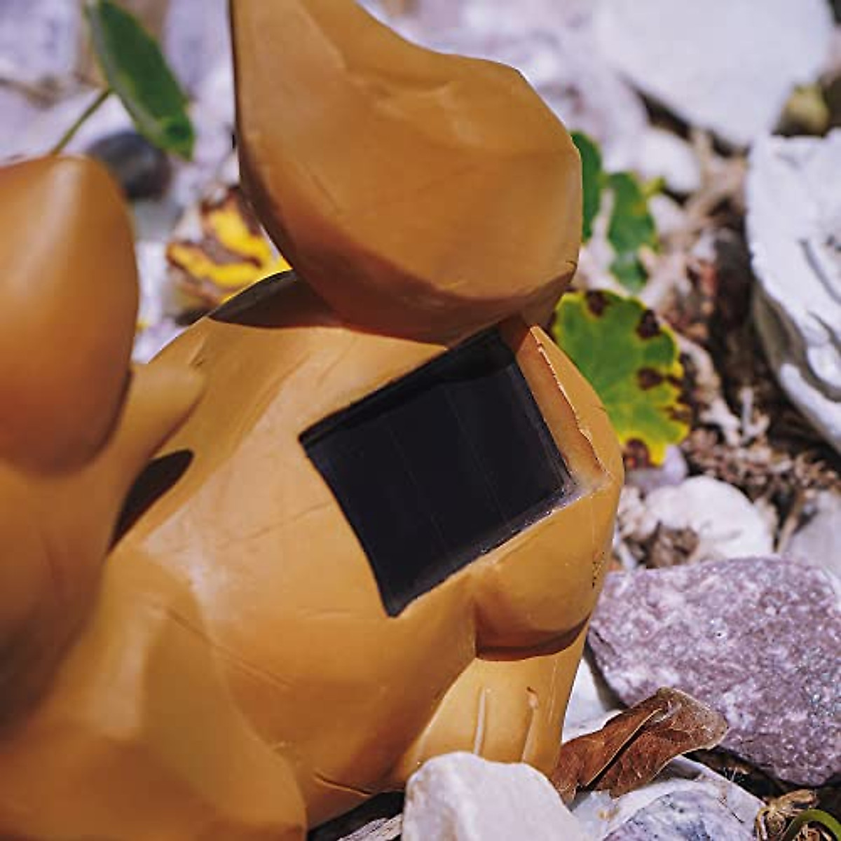 Dawhud Direct Fox Solar Light for Home and Outdoor Decor, Fox Solar Powered Flickering LED Garden Light Backyard Fox Decoration