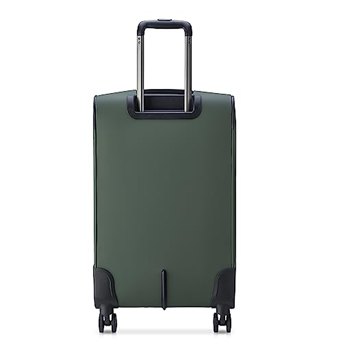 DELSEY Paris Sky Lite Softside Expandable Luggage with Spinner Wheels, Green, Checked-Medium 24 Inch