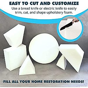 Foamma High Density Outdoor Cushion Replacement for Patio Furniture Premium Comfort and Support 3” x 22” x 24” Cover Not Included