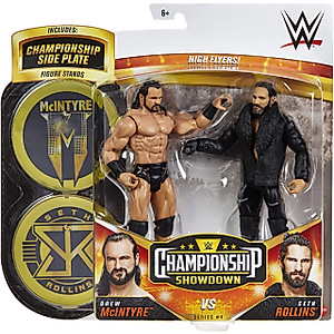 WWE Seth Rollins vs Drew McIntyre Championship Showdown 2-Pack 6-in / 15.24-cm Action Figures High Flyers Battle Pack for Ages 6 Years Old & Up