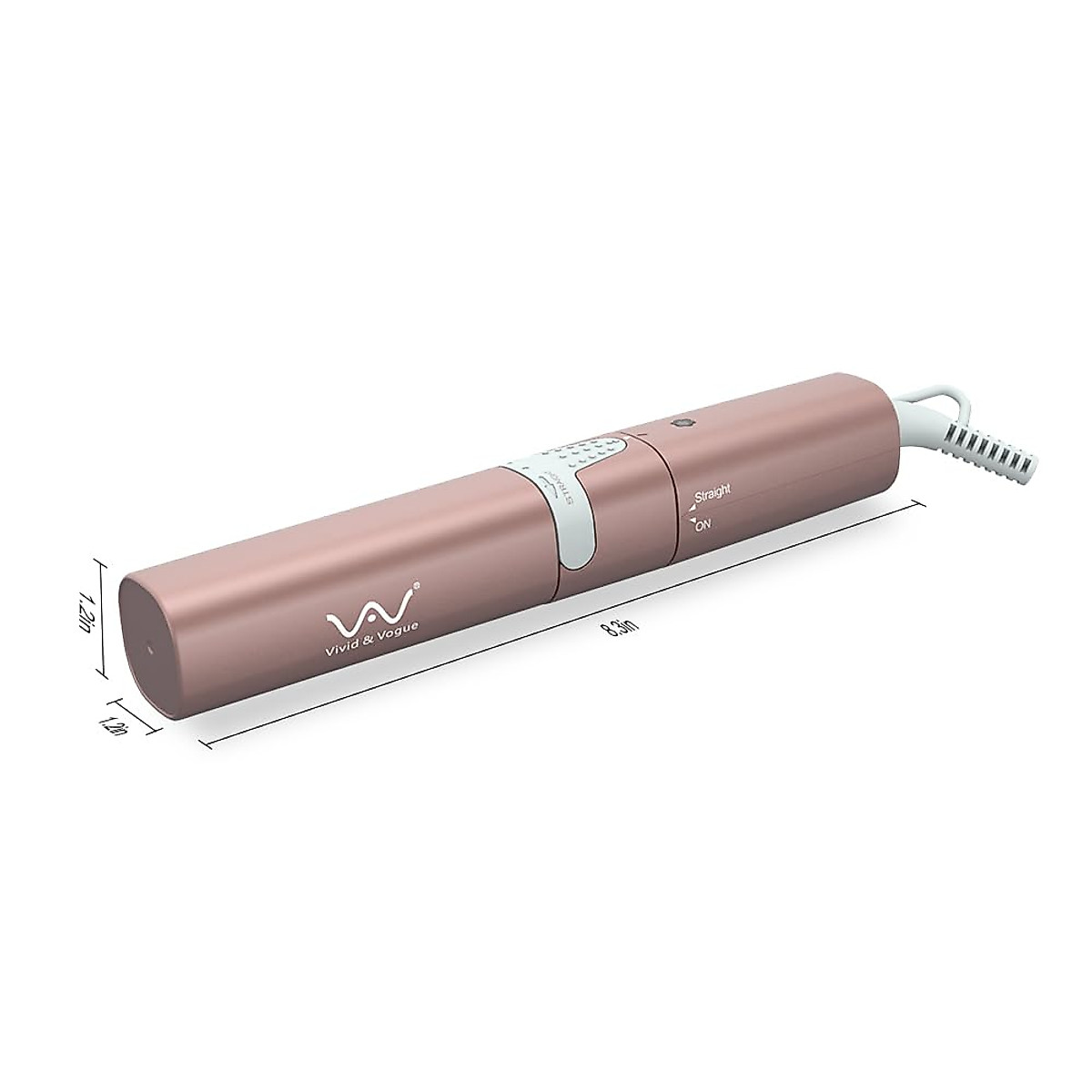 VAV Mini Travel 2 in 1 Hair Iron, Hair Straightener& Curler 2 Way 1 Inch Flat Iron, Portable Dual Voltage Hair Styling Tools