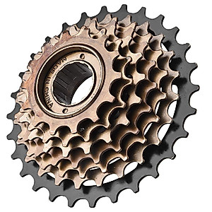 Maxmartt Cassette Flywheel, 7 Speed Bike Cassette, 14T-28T Bike Rear Multistage Flywheel,Bicycle Freewheel Cassette Sprocket 7 Speed Mountain Bike Replacement Accessory