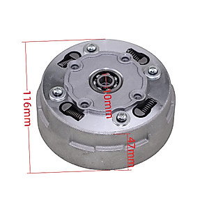 TRKIMAL Semi Auto Clutch Assembly 18Teeth For 50cc 70cc 90cc 110cc 125cc 135cc Engine Dirt Bikes ATV Quad Go-Kart Taotao (18Teeth)