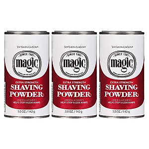 Magic Shaving Powder Red 5 Ounce Extra-Strength (145ml) (3 Pack)