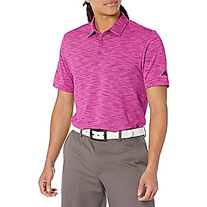adidas Golf Men's Standard Space DYE Polo Shirt, Lucid Fuchsia, X-Large