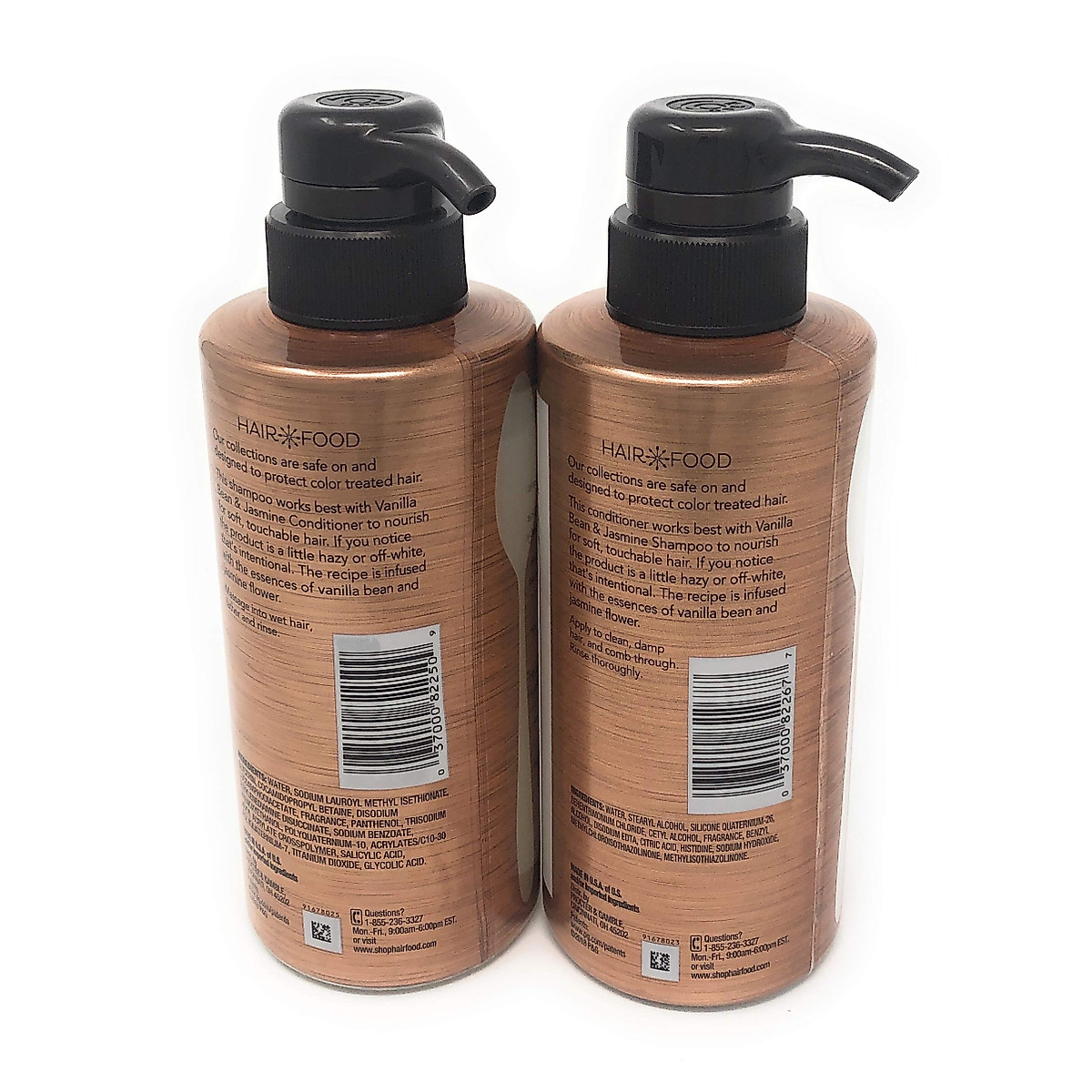 Hair Food Vanilla Bean & Jasmine Hair Milk Shampoo and Conditioner Set 10.1 oz (Sulfate Free, Dye Free, Paraben Free, Mineral Oil Free)