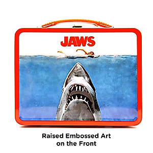 AQUARIUS Jaws Gen 2 Fun Box - Sturdy Tin Storage Box with Plastic Handle & Embossed Front Cover - Officially Licensed XXXXX Merchandise & Collectible Gift for Kids, Teens & Adults