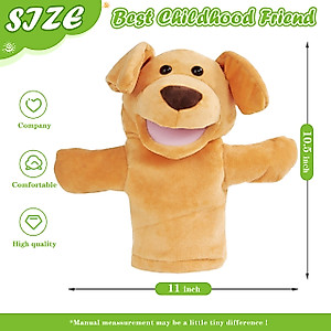 CozyWorld Dog Hand Puppet Puppy Muppets Plush Toys Show Developing Intelligence Gifts for Adults and Kids，10‘’