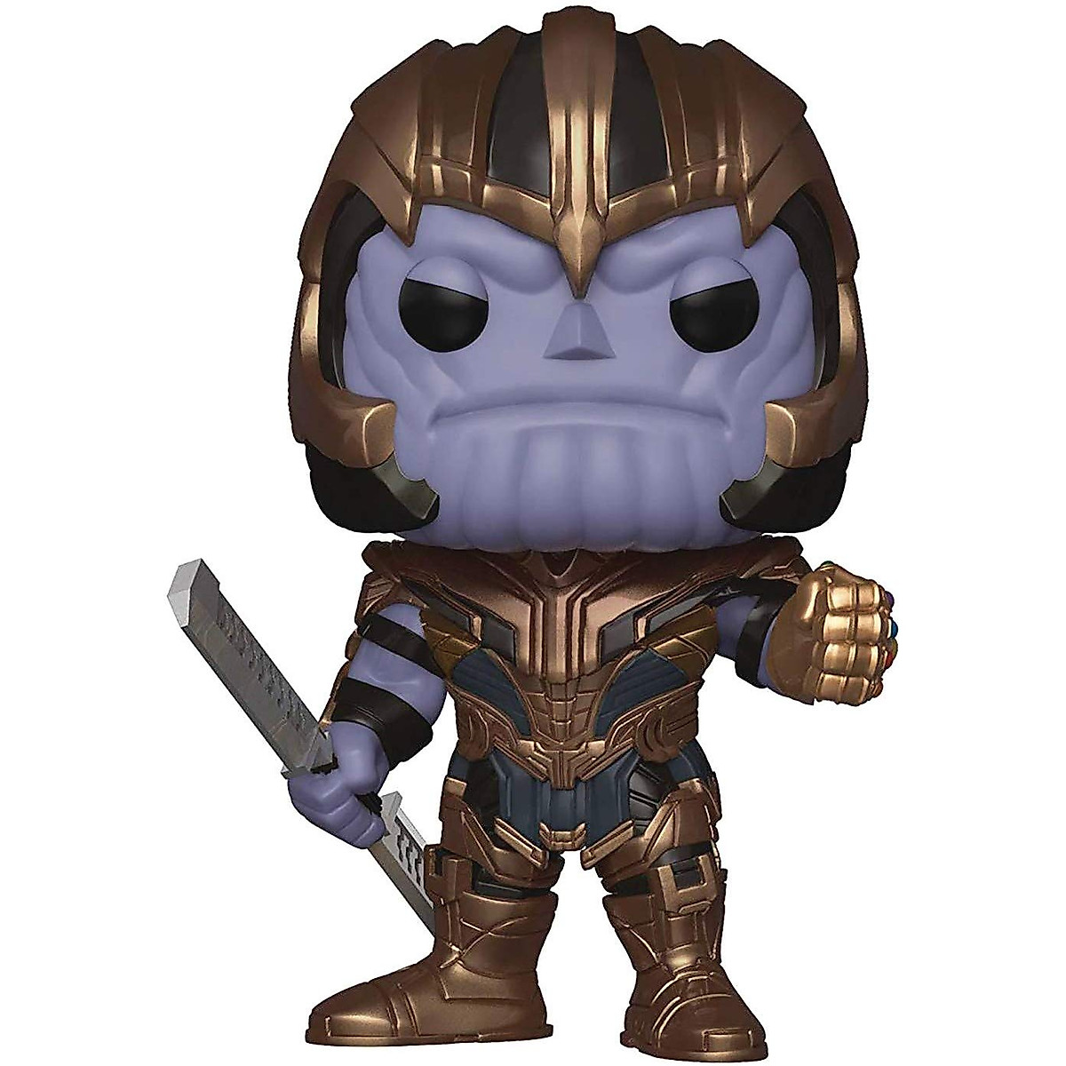 POP Marvel: Avengers Endgame - Thanos Funko Pop! Vinyl Figure (Bundled with Compatible Pop Box Protector Case), Multicolor, 3.75 inches