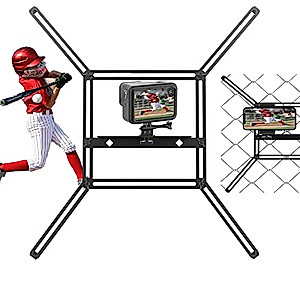 Action Camera Fence Mount Metal Backstop Chain Link Fence Mount for GoPro/Smartphone-Ideal Backstop Camera Mount for Recording Baseball,Softball and Tennis Games