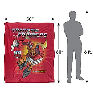Transformers Hot Rod Silky Touch Super Soft Throw Blanket 50" x 60"