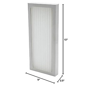 Can-Meageren 990051000 Replacement True HEPA Air Filter Compatible with Hamilton Beach TrueAir Compact Pet Air Purifiers 04383 04384 04385 04386, H13 High-efficiency Air Clean Dust,2-Pack