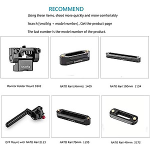 SMALLRIG Field Monitor Holder Mount with Quick Release NATO Clamp - 2100