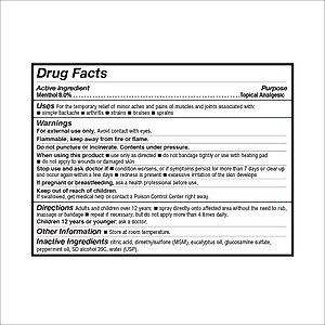 Curad IRONMAN ActivICE Cooling Spray, Topical Pain Relief for Arthritis, Joint, Muscle, Back & Body Aches & Pain, 4 oz (1 count)