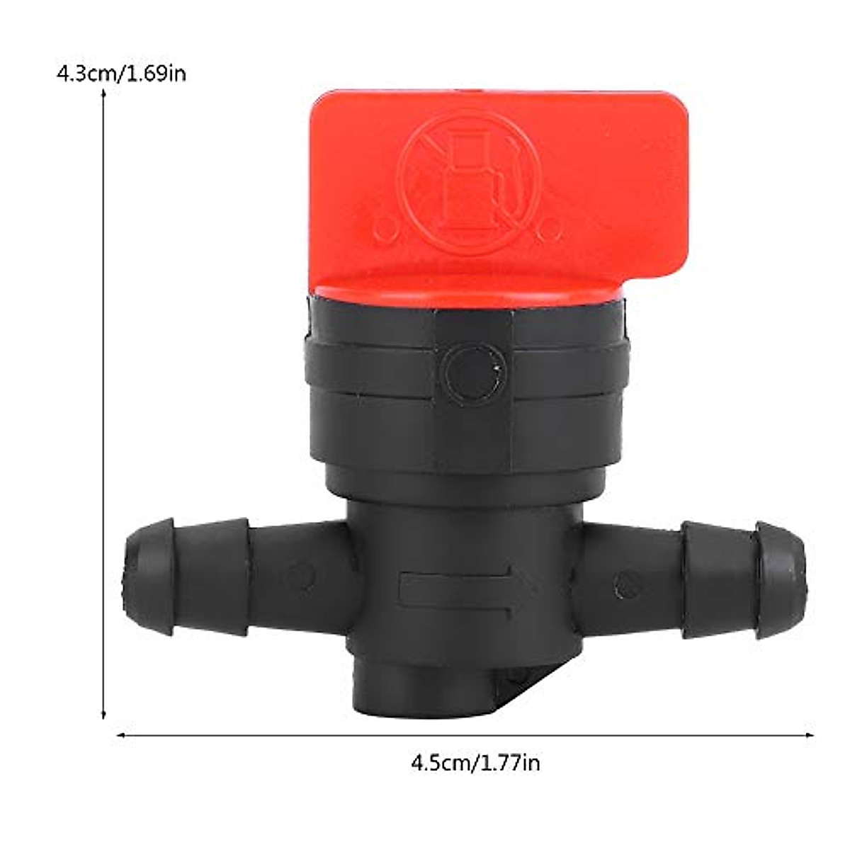 5pcs 1/4" Fuel Gas Tank Shut Off Valve Cut-off Switch Garden Brush Cutter Lawnmower Accessory