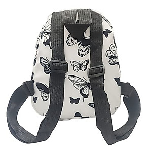 Tekzitfuir Girls Butterfly Backpack Sweet Student Backpack Purse Mini Backpack Small Size