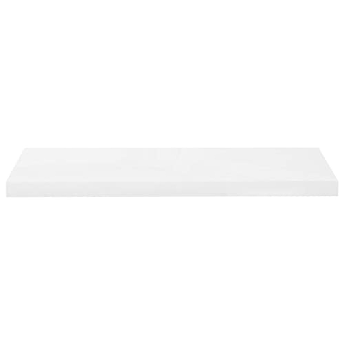 CKioict Floating Wall Shelves 2 pcs High Gloss White 31.5"x9.3"x1.5" MDF, Simple Storage Home Decor Wall Mounted, Display Wall Shelf for Organize Bedroom, Living Room, Kitchen, Bathroom