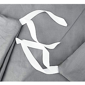 Kpblis Cotton Duvet Cover for Weighted Blanket 60"x80" JUST Cover, Dark Grey