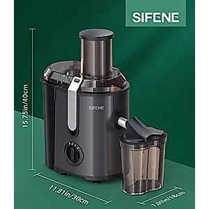 SIFENE Juicer Machine, 800W Juicer with 3.2" Big Mouth for Whole Fruits and Veggies, Juice Extractor with 3 Speeds Settings, Easy to Clean