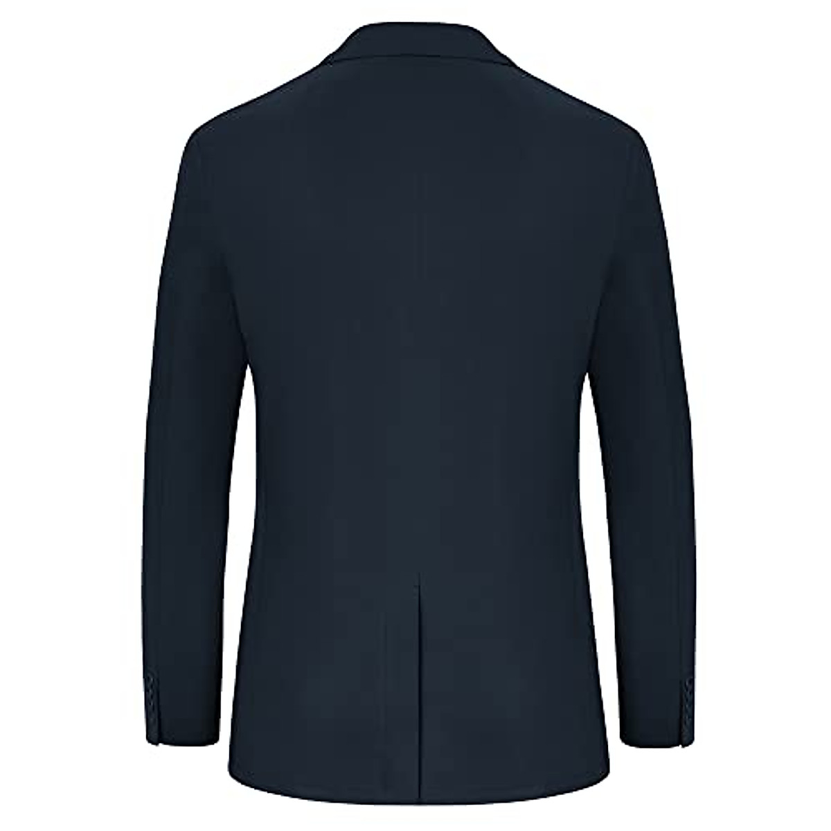 Lightweight Blazer for Men Casual Two Button Suit Jacket Performance Regular Fit Striped Lining Sport Coat Dark Blue