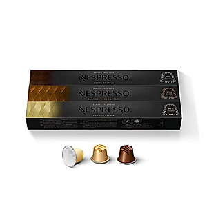 Breville Nespresso BNE800BSS Creatista Plus Espresso Machine, Brushed Stainless Steel & Nespresso Capsules OriginalLine, Barista Flavored Pack, Mild Roast Espresso Coffee, Brews 1.35 Ounce