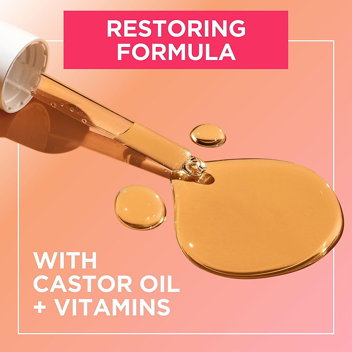 L'Oreal Paris Elvive Dream Lengths Restoring Shampoo With Fine Castor Oil and Vitamins B3 and B5 for Long, Damaged Hair, Visibly Repairs Damage Without Weighdown With System, 28 Fl Ounce